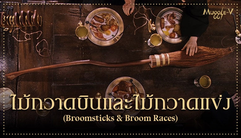 ไม้กวาดบินและไม้กวาดแข่ง (Broomsticks & Broom Races) | Muggle-V